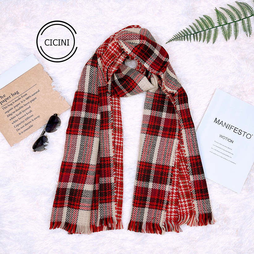 Khăn Quàng Cổ Cicini Cao Cấp Mã K17 Dành Cho Nam Nữ, Khăn Đôi Mùa Đông ...