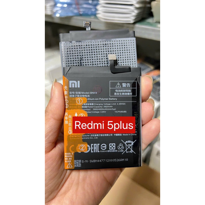 Pin Xiaomi BN44/Xiaomi redmi 5 plus new zin, đủ dung lượng | Shopee ...