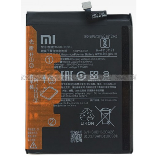 Pin Xiaomi BN62/Xiaomi Redmi 9T new zin, đủ dung lượng | Shopee Việt Nam