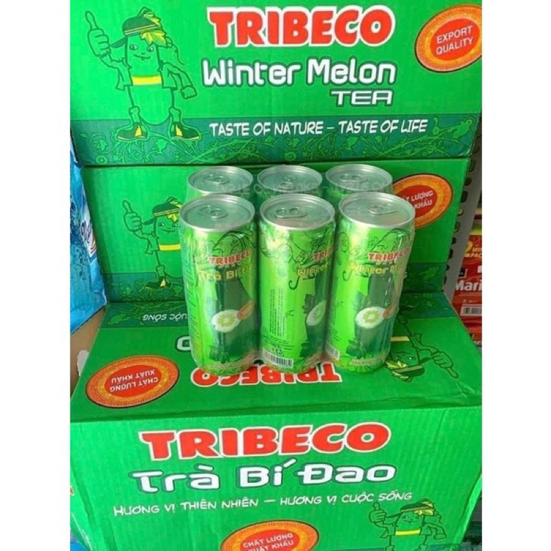 Trà bí đao Tribeco lốc 6 lon x 320ml | Shopee Việt Nam