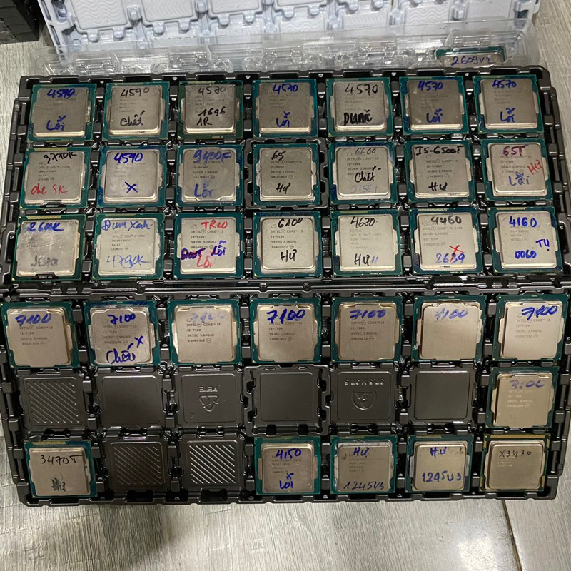 bán cpu lỗi i3 4150,4160,6100,7100,8100,9100,i5 3570,4570,6400,6500,7500,9400F,i7 3770,4770,6700 ...