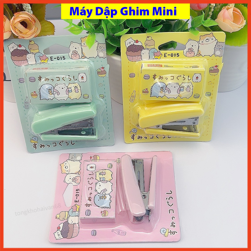 Máy Dập Ghim Mini G15 Kẹp Ghim Bấm Giấy Số 10 Dễ Thương Tiện Lợi Cho Học Sinh Và Văn Phòng