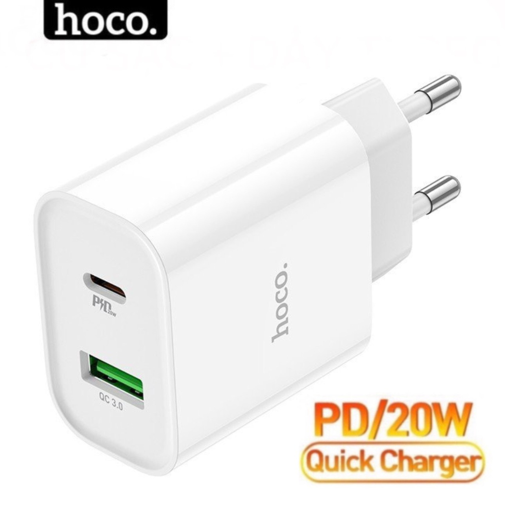 Củ sạc nhanh ip 20w Hoco Bộ củ kèm dây type c to 13 12pro 11 xmax ...