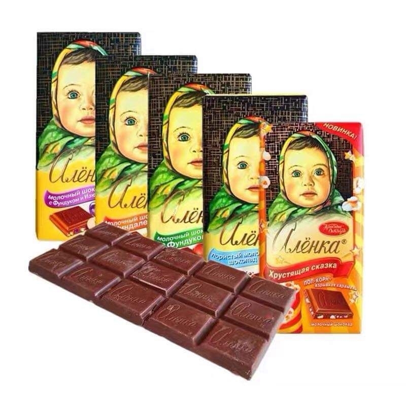 KẸO SOCOLA NGA ALENKA 90G (em bé quàng khăn) | Shopee Việt Nam