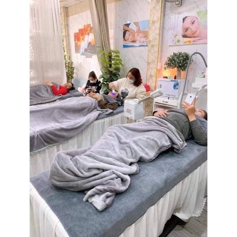 Chăn đắp Spa Muji siêu mềm mịn loại 1 kt 110x200cm | Shopee Việt Nam