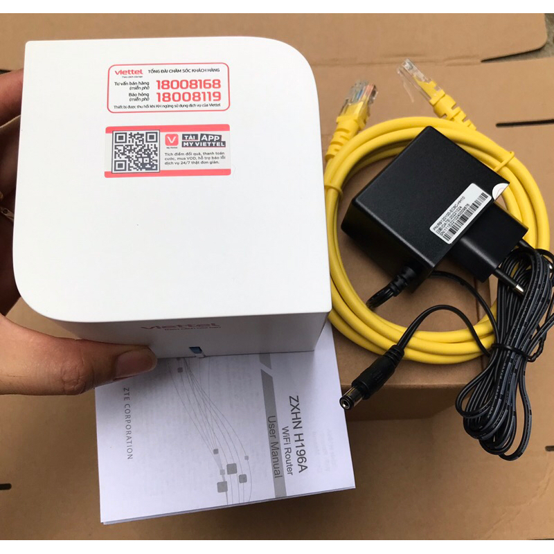Home wifi Mesh Viettel Zte H196a full box mới- (BAO KHOÁ) hàng chưa qua ...