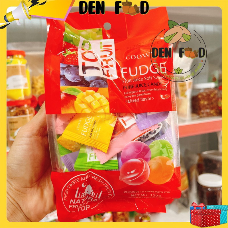 Kẹo Dẻo Trái Cây Top Fruit Xoài, Nho, Dâu, Mix 4 vị Coowy- Gói 320gr ...