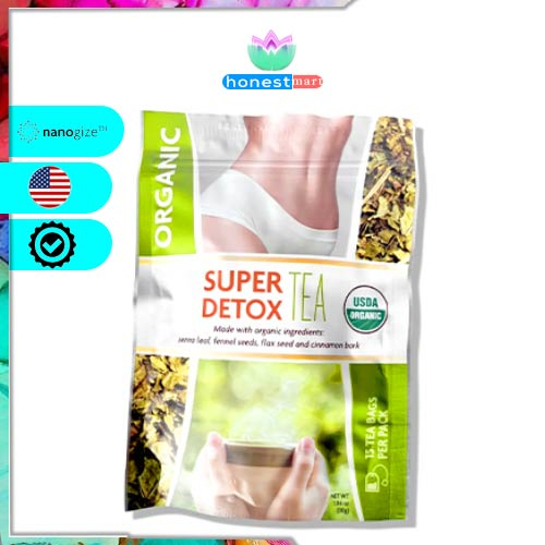 Trà giảm cân hữu cơ Nanogize Super Detox Tea Organic 30g, 15 gói | Shopee Việt Nam