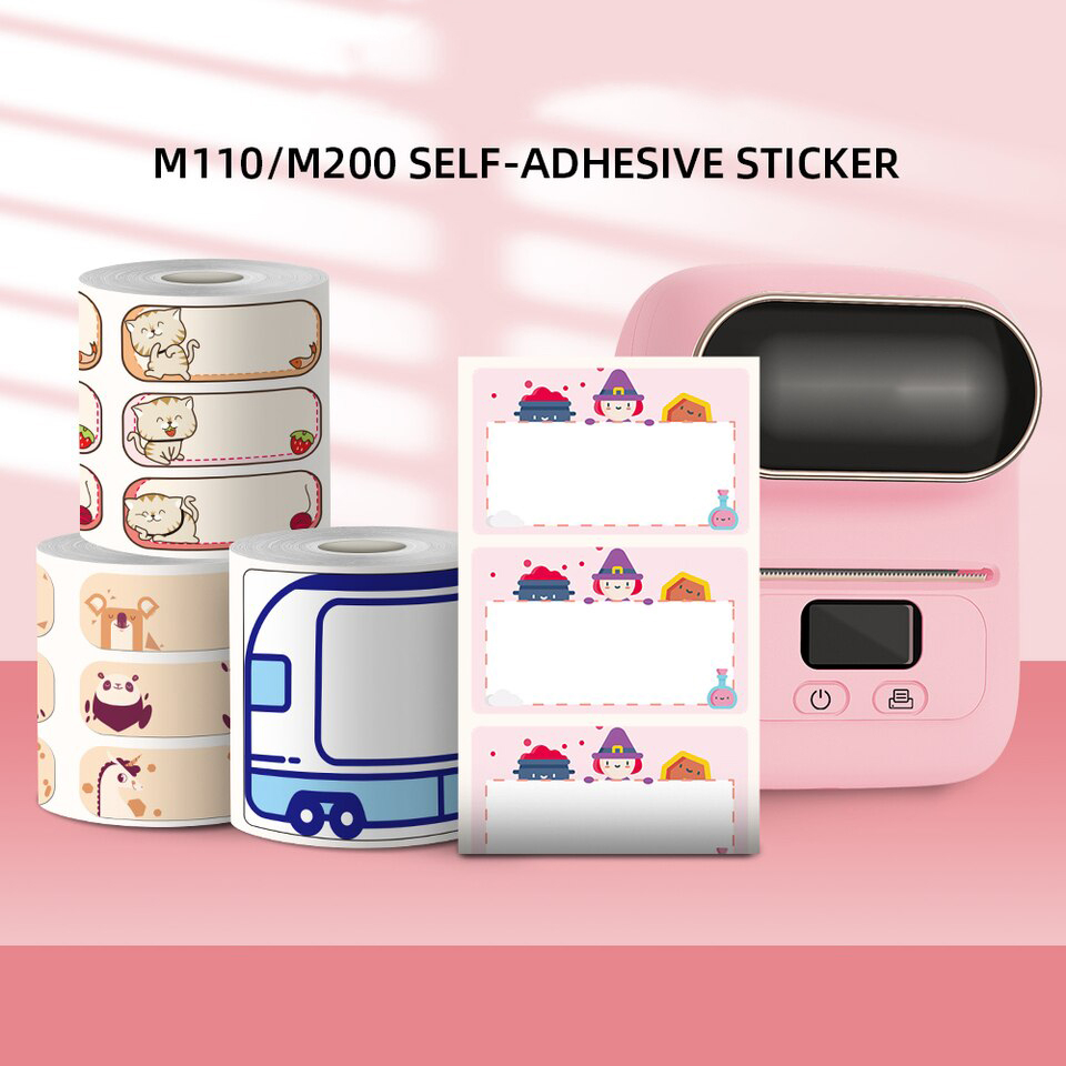 Nhãn In Tem Họa Tiết Dùng Cho Máy In Nhiệt AIMO Phomemo M110/M200 I ...