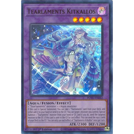 Thẻ bài Yugioh - TCG - Tearlaments Kitkallos / POTE-EN042 | Shopee Việt Nam