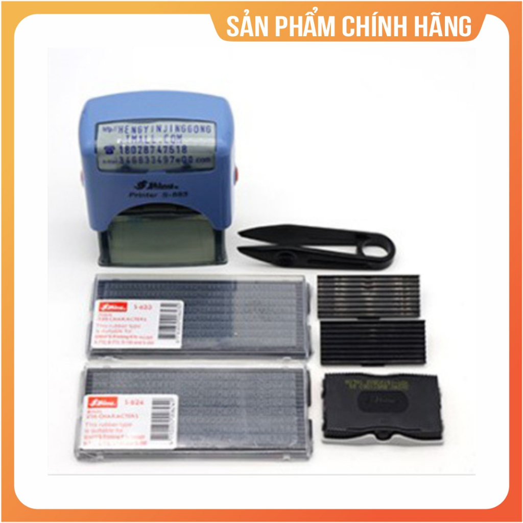 Con dấu ghép số NSX - HSD nhiều dòng Shiny S844 chính hãng, KÈM 2 BỘ ...