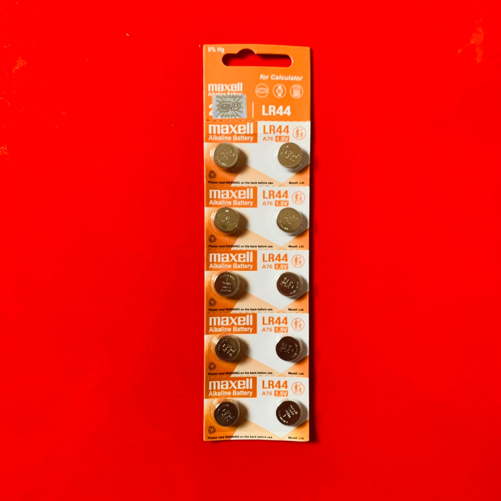 Vỉ 10 viên Pin LR44 AG13 Maxell thay máy tính casio | Shopee Việt Nam