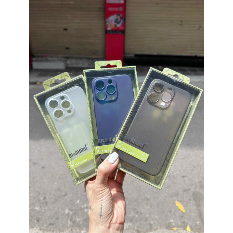 Ốp siêu mỏng lưng nhám bọc cam IP15/ Ip15 PRO/ Ip15 PRO MAX MEMUMI ...