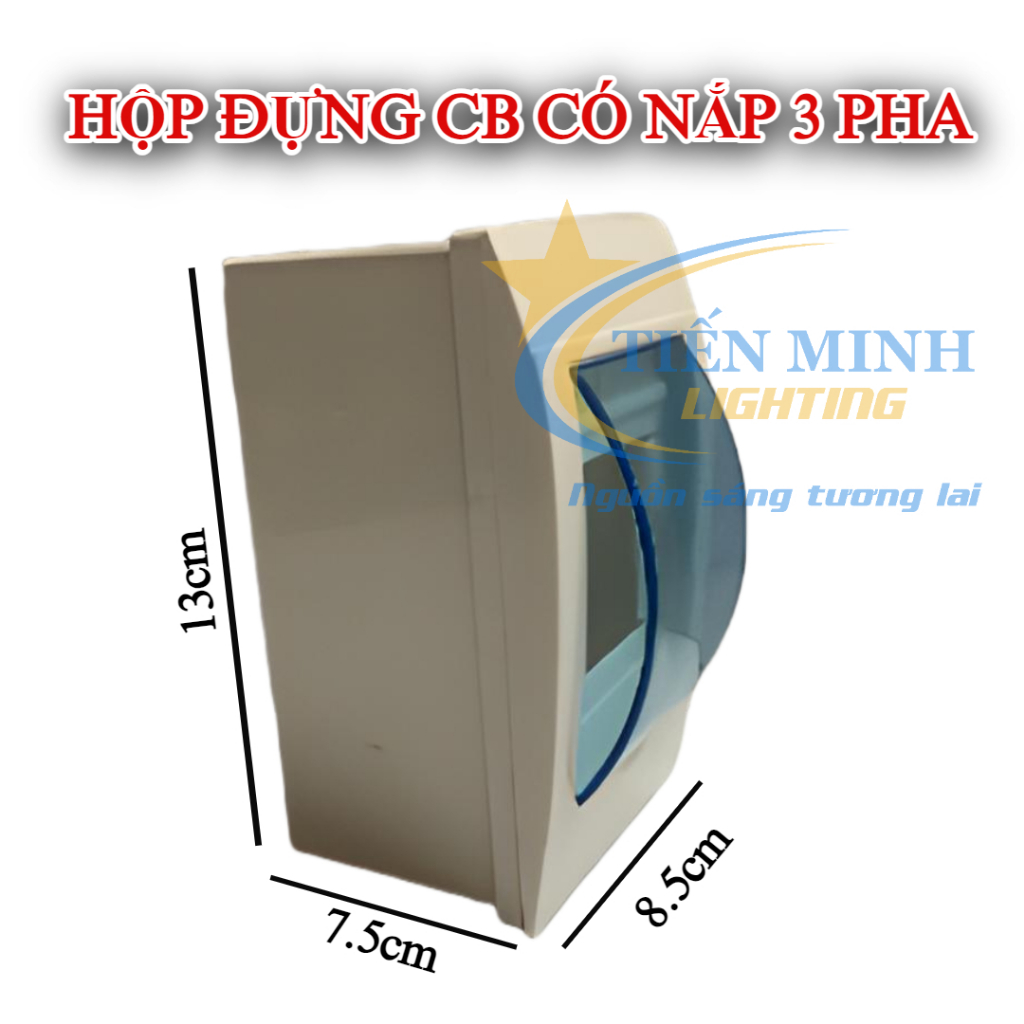 Hộp Đựng CB Có Nắp 2 Pha, 3 pha, 4 pha bảo vệ aptomat, cầu dao hay CB , nắp chụp bằng nhựa mica ...