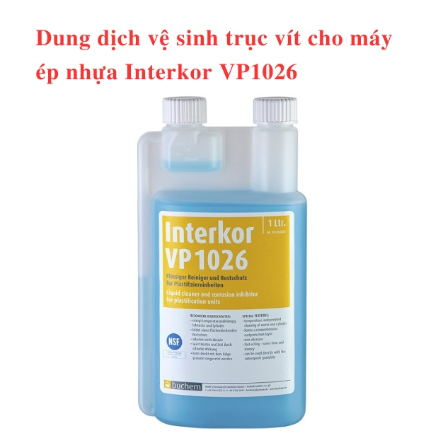 Dung dịch vệ sinh trục vít cho máy ép nhựa Interkor VP1026 Buchem Đức | Shopee Việt Nam