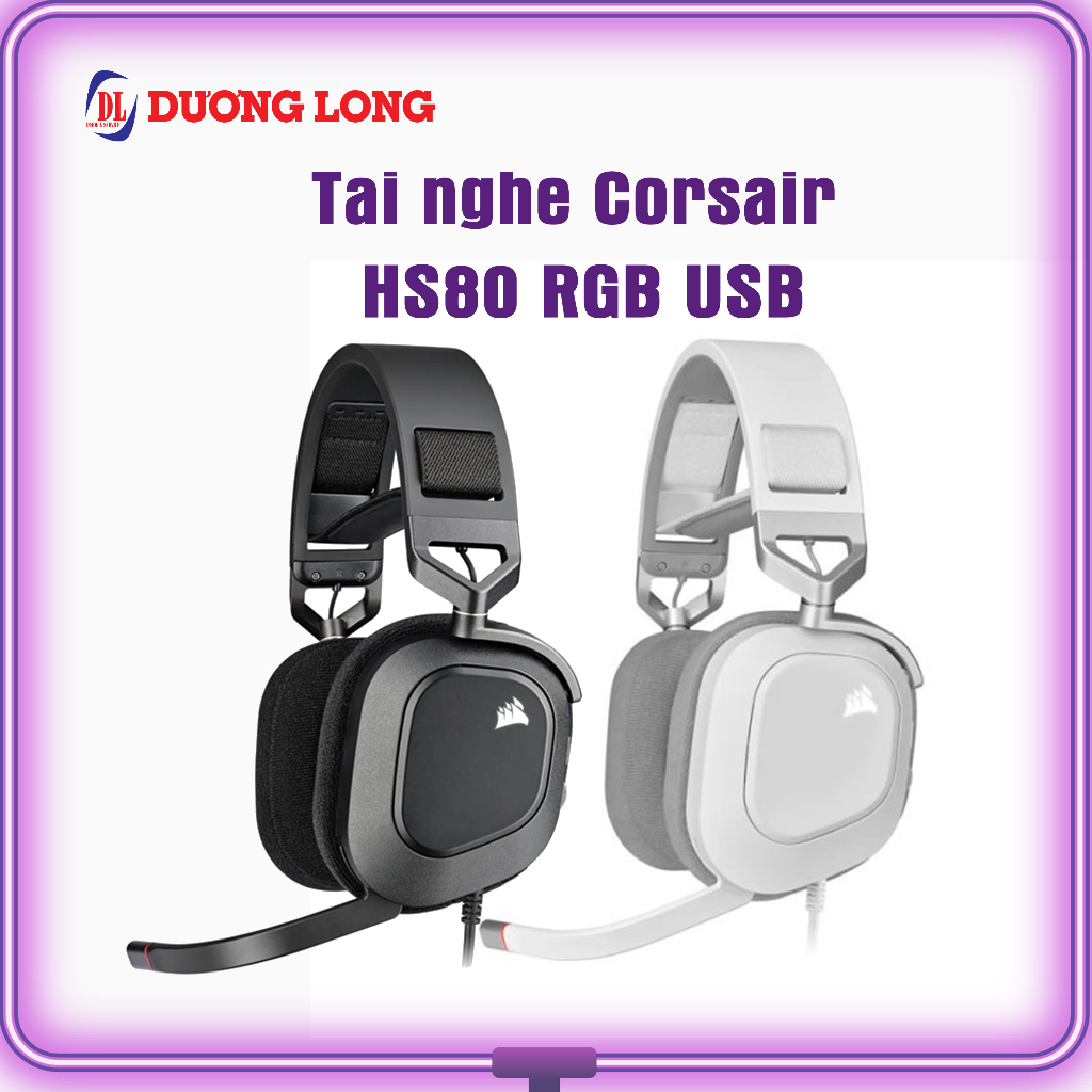 Tai nghe Corsair HS80 RGB USB | Shopee Việt Nam
