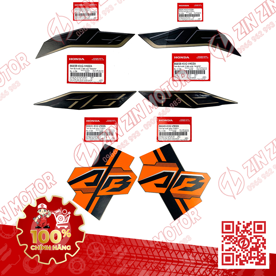 Chữ AB Ốp Trước, Tem Yếm AB 2020 2021, AirBlade 125 86642-K1G-V10ZA ...