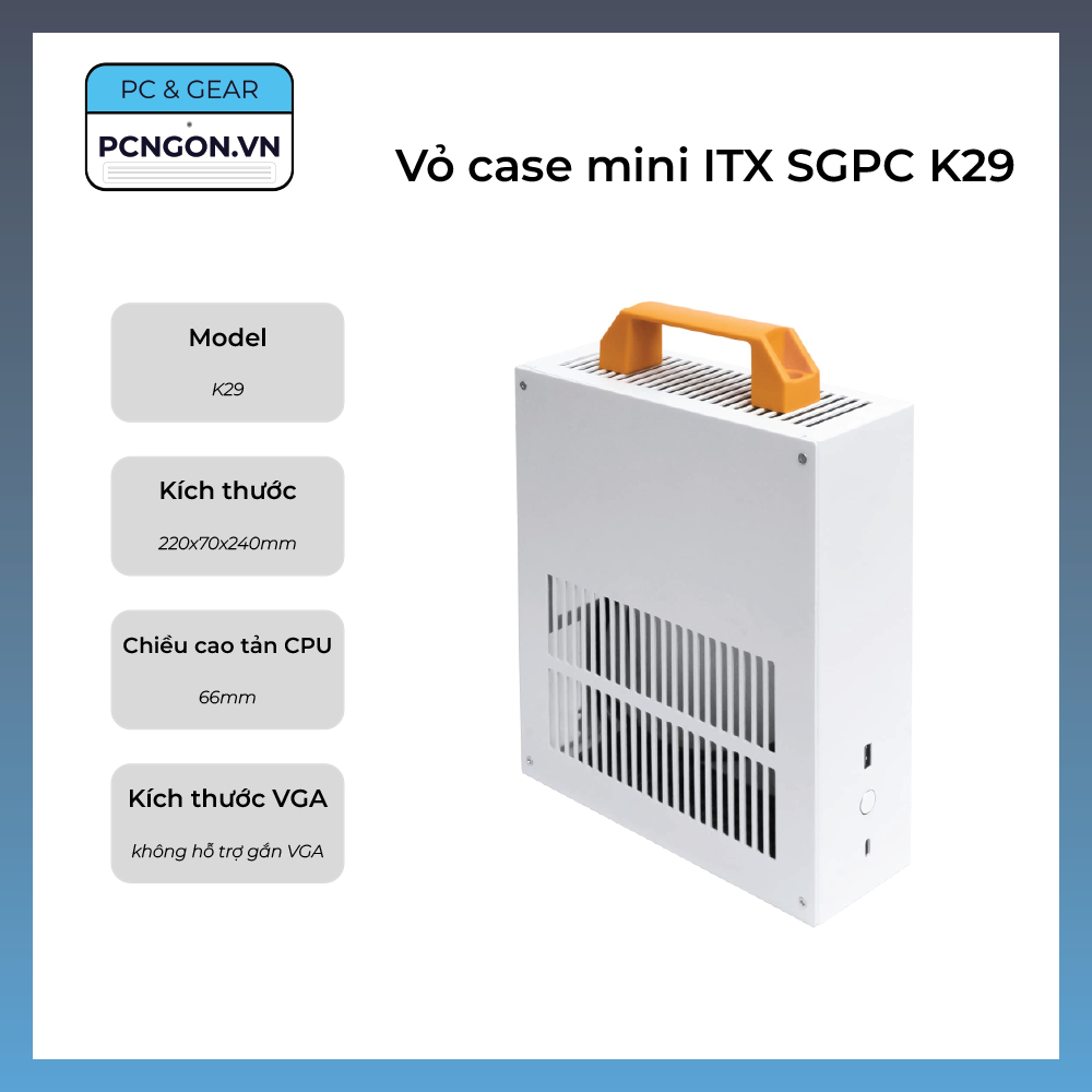 [PCNGON] Vỏ case máy tính mini ITX SGPC K29 | Shopee Việt Nam