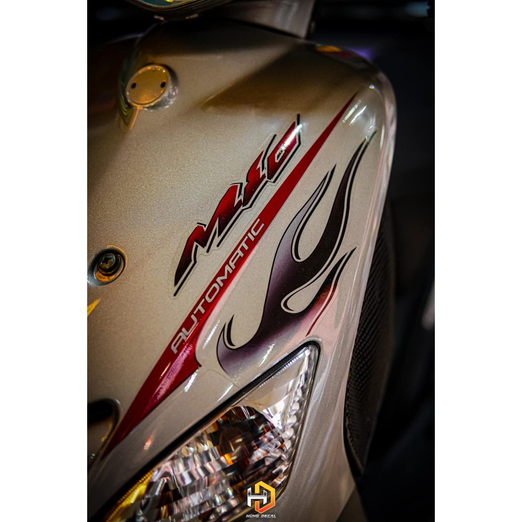 tem rời mio bạc dán tem lửa đỏ đen cực đẹp , tem 3 lớp bền màu | Shopee ...