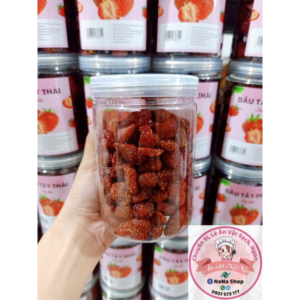 DÂU TÂY THÁI SẤY DẺO - HŨ PET 570ML - 350G ĂN VẶT NANA SHOP | Shopee Việt Nam