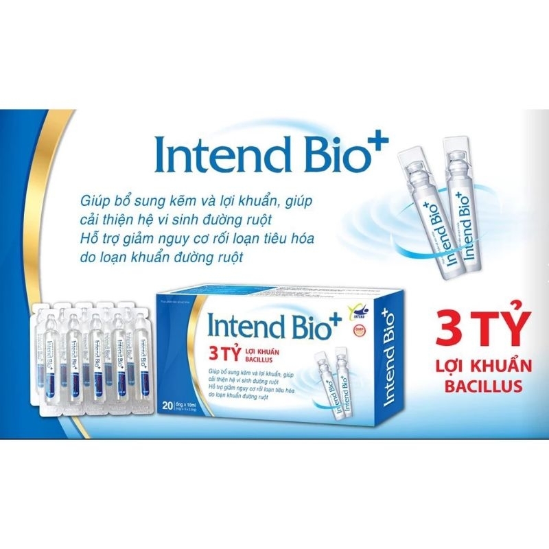 MEN VI SINH INTEND BIO 3 TỶ LỢI KHUẨN BACILLUS CẢI THIỆN HỆ VI SINH ĐƯỜNG RUỘT,GIẢM NGUY CƠ RỐI ...