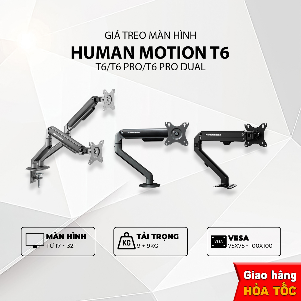 Giá treo màn hình Human Motion T6/ T6 PRO/ T6 PRO DUAL - Phù hợp với ...