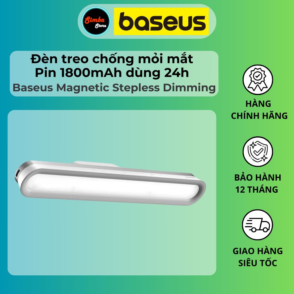 Đèn treo Baseus Magnetic Stepless Dimming Charging Desk Lamp Pro - Đế ...