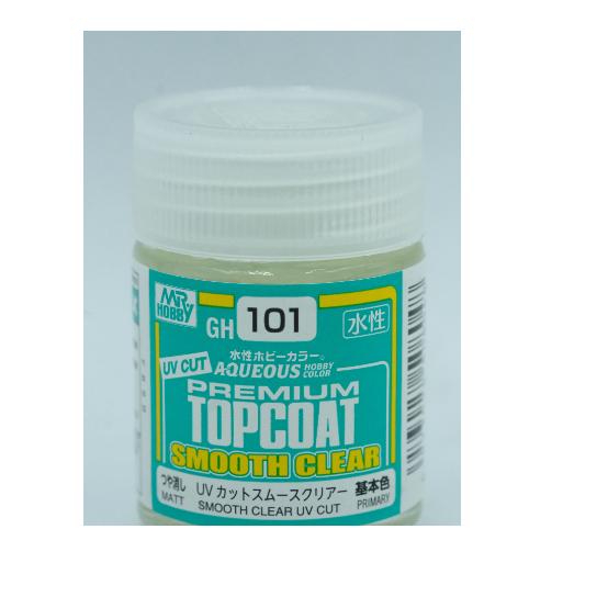K374 - Sơn phủ mờ GH101 gốc nước chống tia UV Premium Top Coat UV Cut Smooth Clear Matt 18ml GSI ...