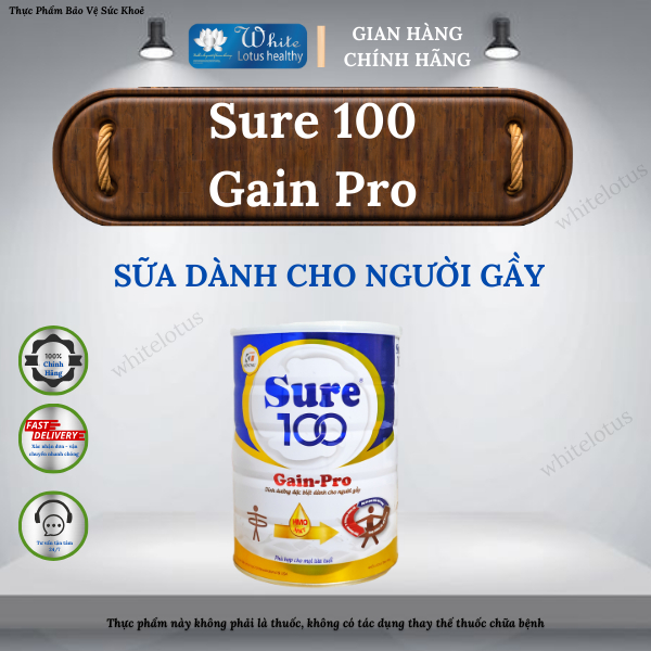 Sure 100 Gain Pro - Bổ sung dinh dưỡng dành cho người gầy (H/900g ...