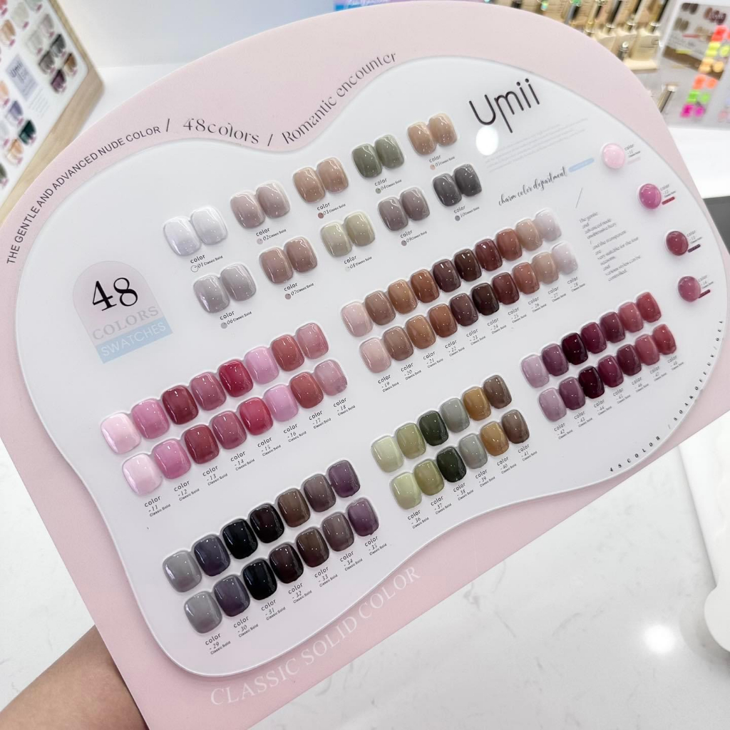PHỤ KIỆN NAIL - Set sơn Umii thạch đục 48 màu, che mọi khuyết điểm ...