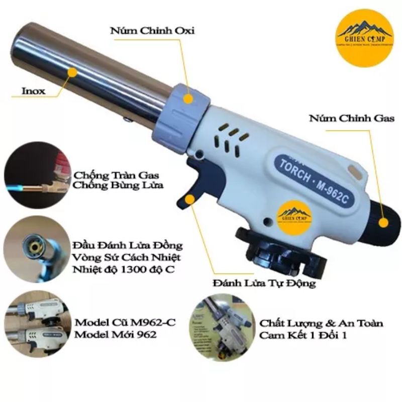 KHÒ GA MINI MASTER TORCH-BT962 CAO CẤP | Shopee Việt Nam