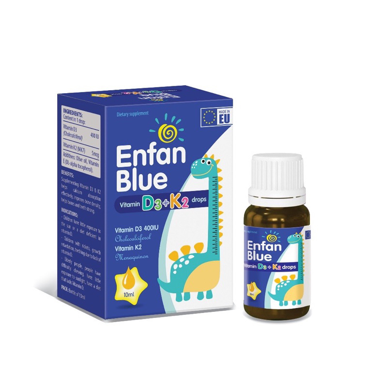 Vitamin D3 K2 MK7 Enfan Blue D3K2 | Shopee Việt Nam