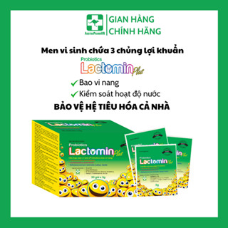 Men Vi Sinh LACTOMIN PLUS (Hàn Quốc, Gói Bột) - Giảm Tiêu Chảy, Táo Bón ...