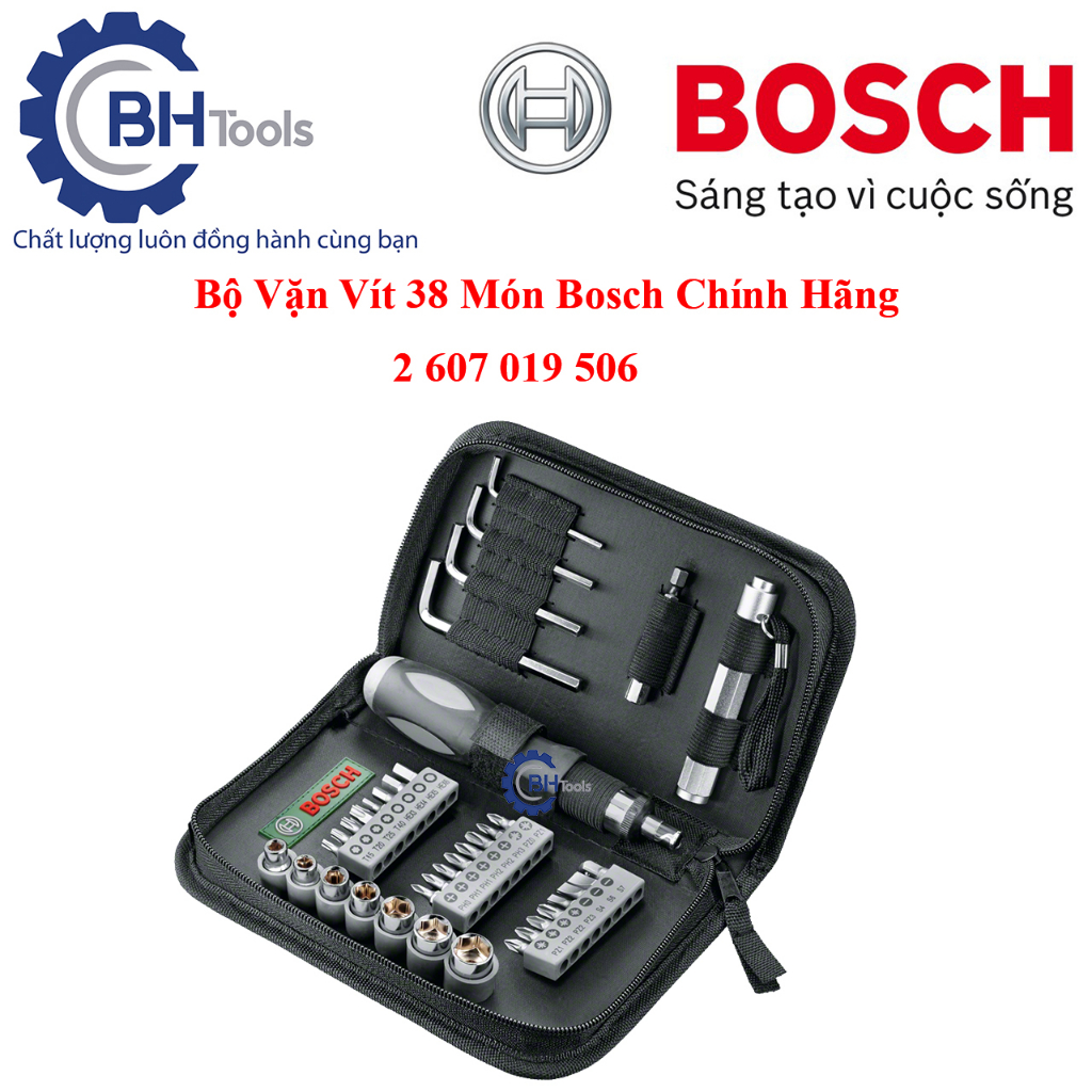 Bộ Vặn Vít 38 Món Bosch 2607019506 Chính Hãng | Shopee Việt Nam