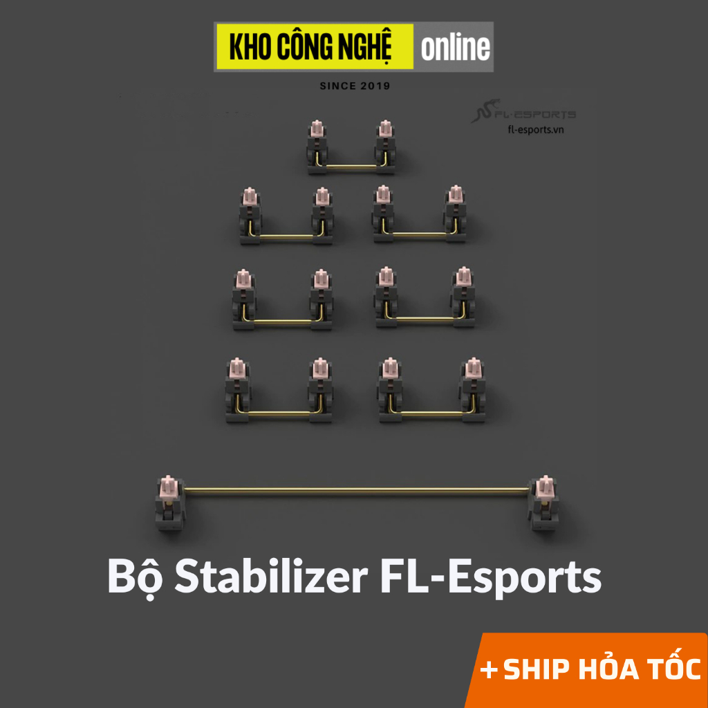 Bộ Stabilizer Plate Mount, PCB mount, Stab FL-Esports Dành Cho Bàn Phím ...