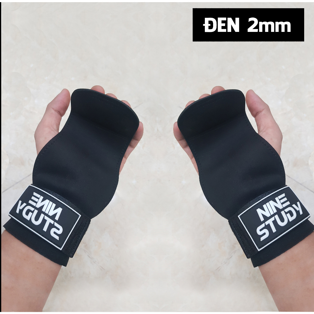 Găng Tay Tập GYM Hở Mu Bàn Tay Lifting Grips NINE STUDY - Dây Kéo Lưng ...