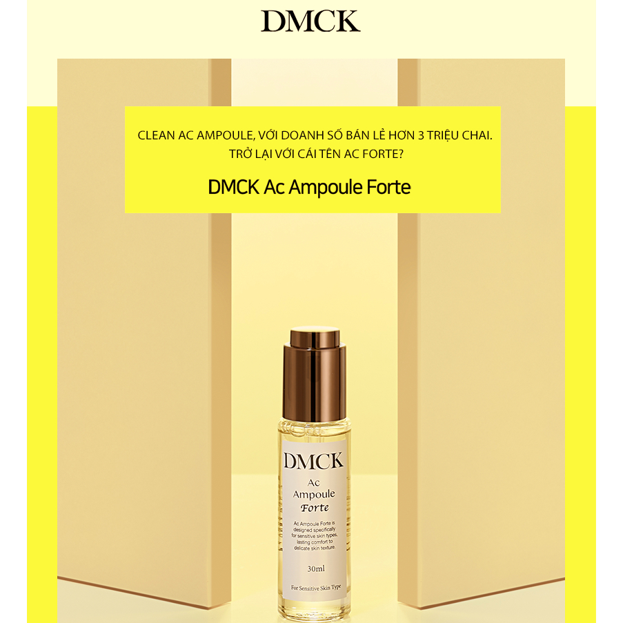 TINH CHẤT CÔ ĐẶC DÀNH CHO DA MỤN DMCK AC FORTE 30ML | Shopee Việt Nam