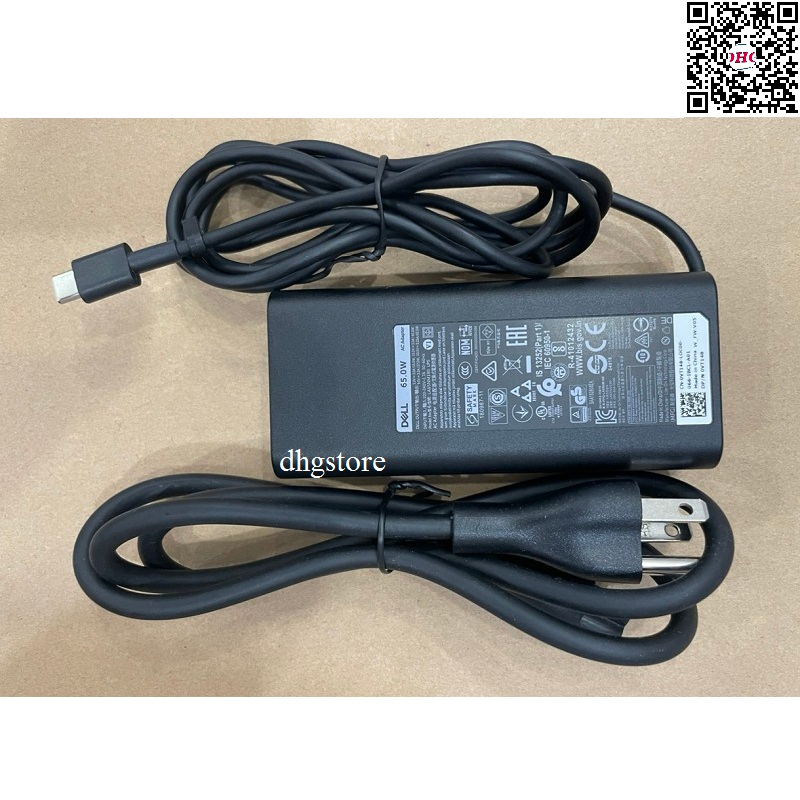 Sạc laptop Dell 5V-3A/9V-3A/15V-3A/20V-3.25A 65W Chân Sạc Type C, USB-C ...