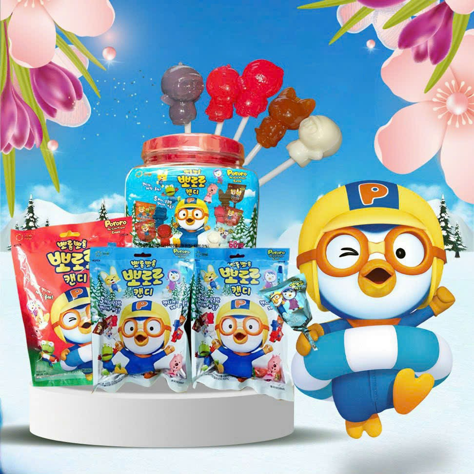 Lẻ 1 Cái Kẹo Mút Pororo Candy Cho Bé Hàn Quốc | Shopee Việt Nam