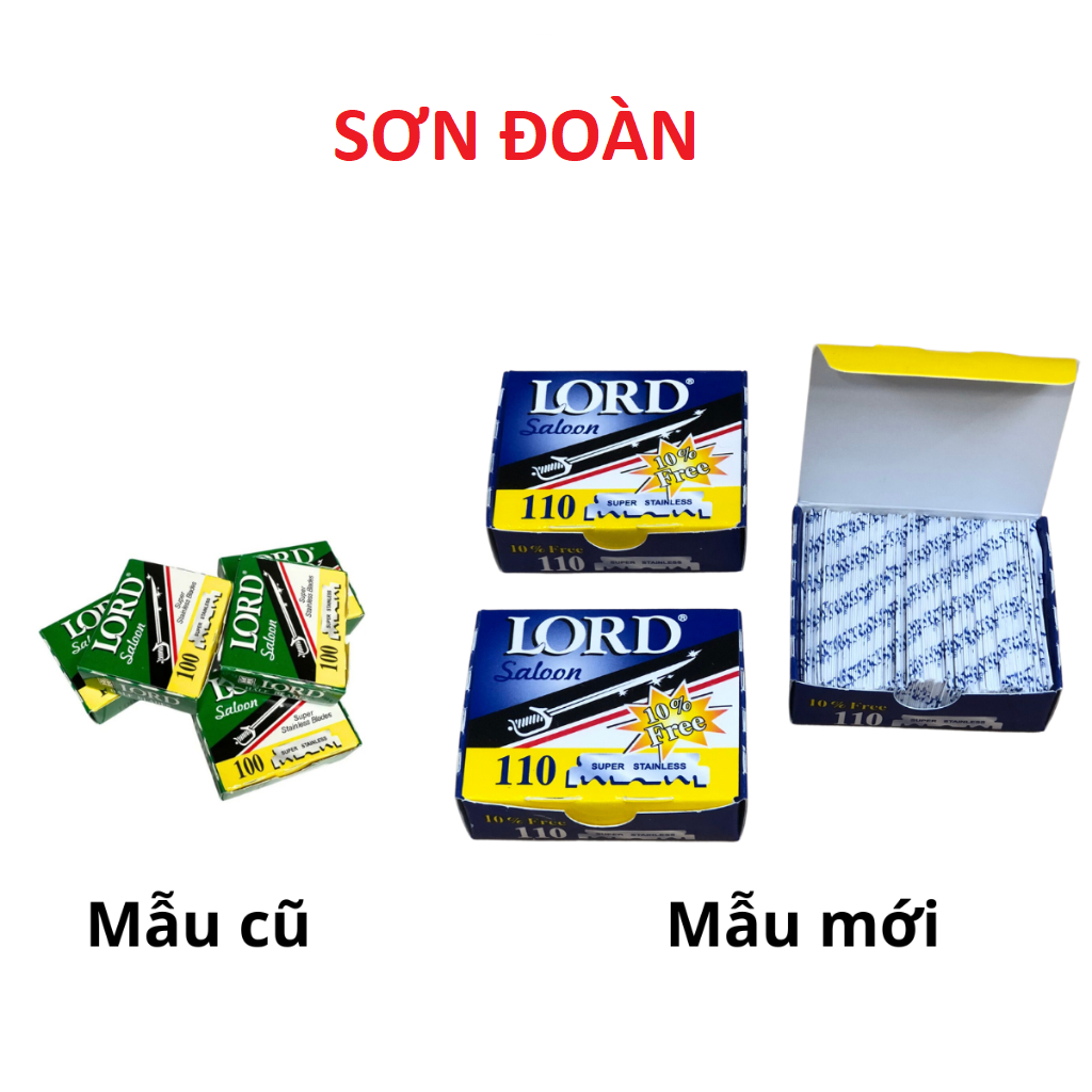 Lưỡi Dao lam cạo râu tóc Lord Classic stainless, lưỡi lam nửa cho baber ...