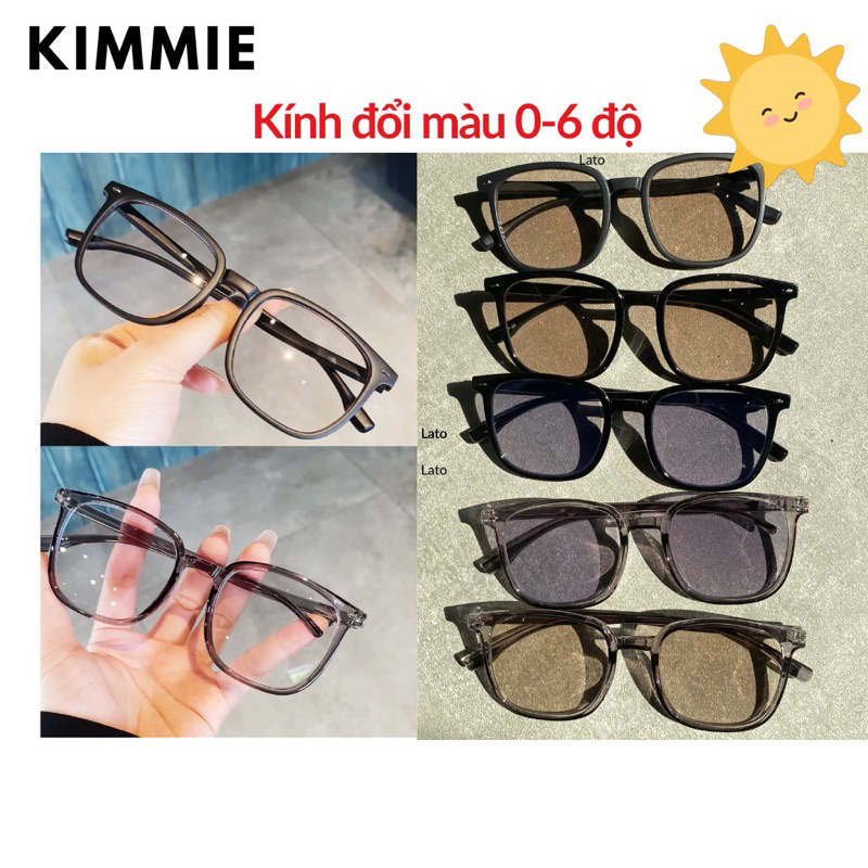 Kính đổi màu cận thị, kính đổi màu thời trang, kính đổi màu KC28 ...