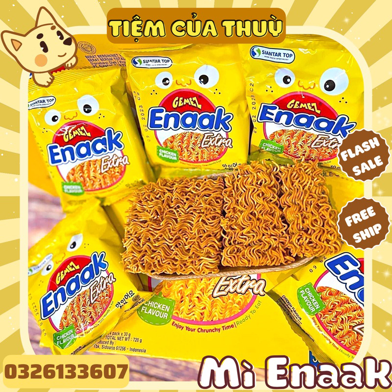 Hộp 24 Gói Mì Trẻ Em Enaak, Thùng Mì Tôm Trẻ Em Enaak 30g, Mì Snack ...