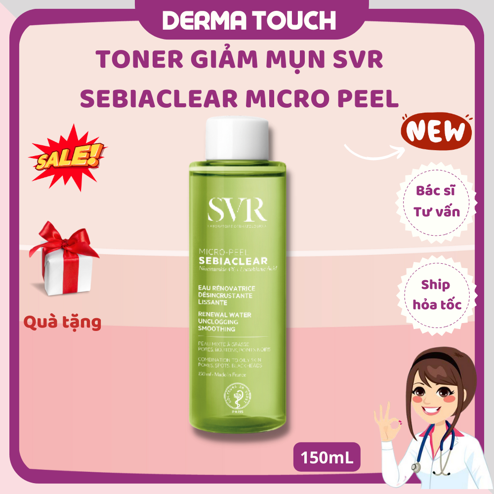 Toner giảm mụn SVR Sebiaclear Micro Peel cân bằng da | Shopee Việt Nam