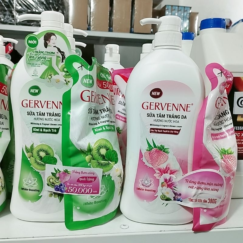 Sữa tắm Gervenne 900g làm trắng da và giúp da khỏe thơm diệu. | Shopee ...