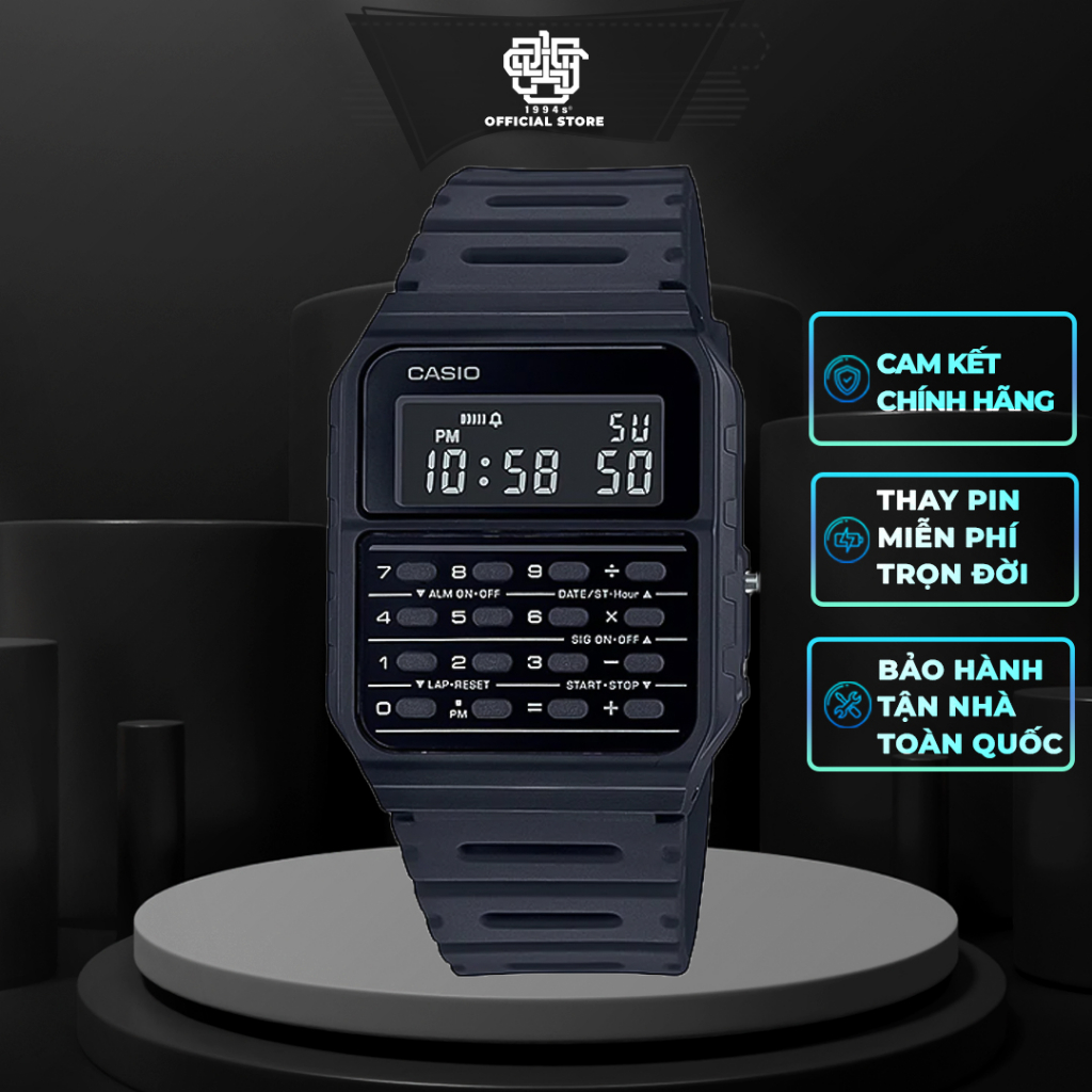 Đồng hồ nam/nữ Casio CA-53WF-1B máy tính chính hãng, chống nước, bảo hành 12 tháng | Shopee Việt Nam