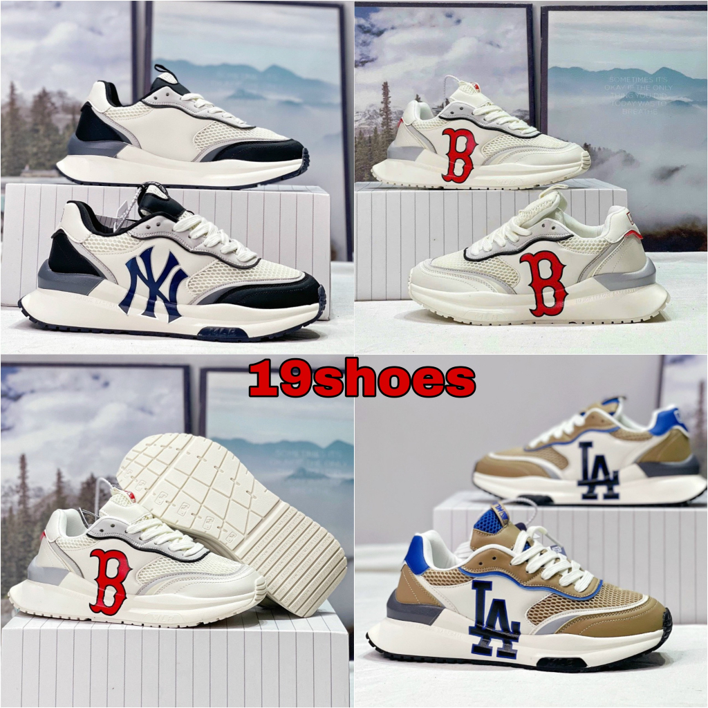 Giày MLB Chunky Runner New York Yankees Black, Sneaker MLB Liner Mid ...