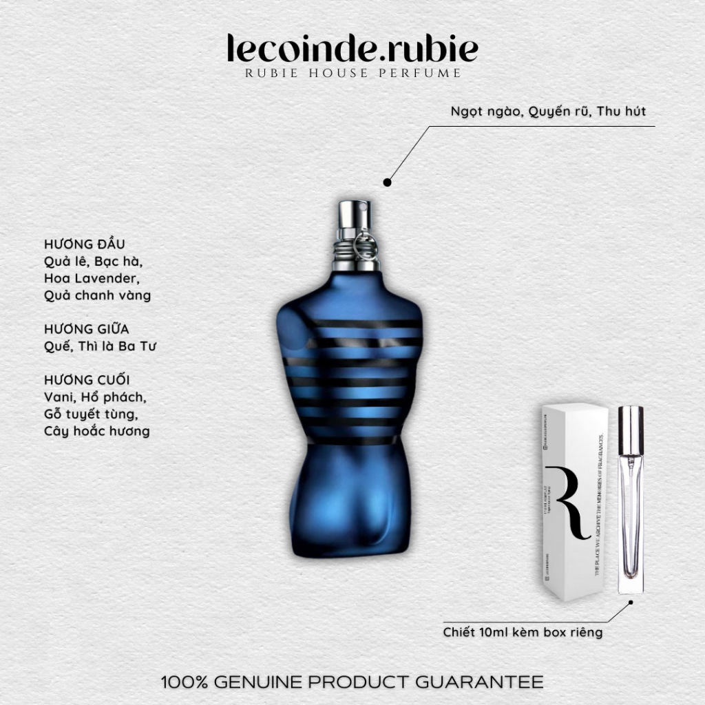 ULTRA MALE • Eau de Toilette Intense - 10ML Nước Hoa Chính Hãng ...