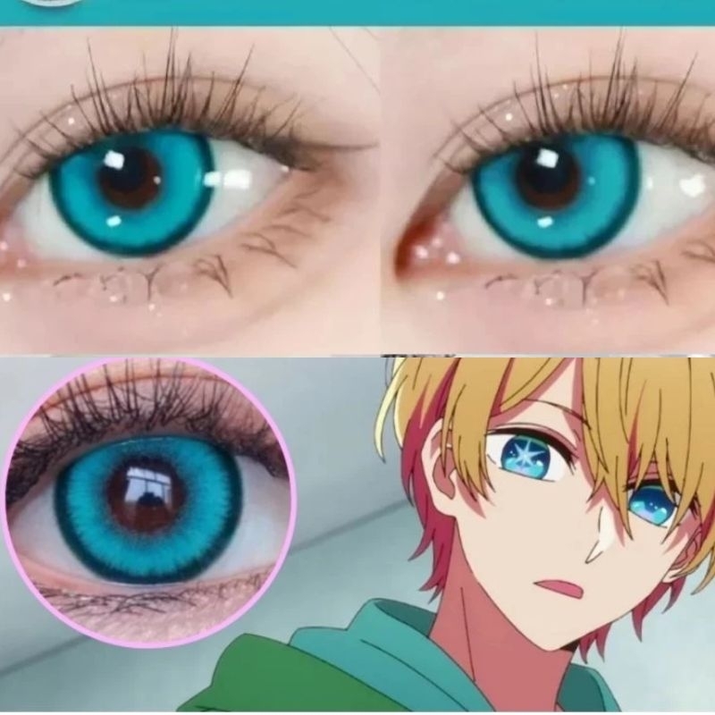 [Sẵn] Lens cosplay Ruby/Aqua/Miku BC03 màu xanh, hồng xinh xắn - Kính ...