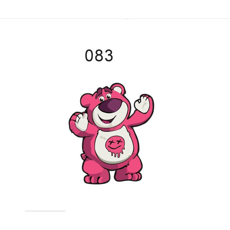 Tem sticker gấu dâu Lotso 4 lớp chống nước 8cm | Shopee Việt Nam