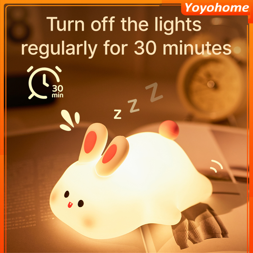 Silicon thỏ ngủ màu ngủ và cho thấy Timmer để thực hiện trang trí quà ...